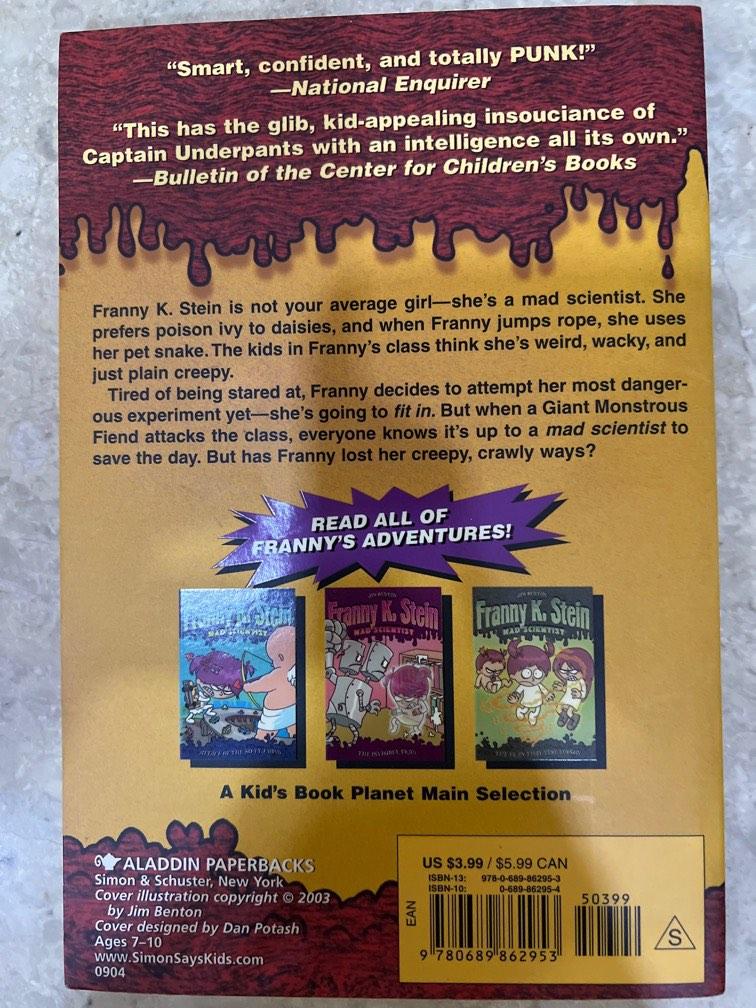 Franny K. Stein Mad Scientist -Lunch walks among us, Hobbies & Toys ...