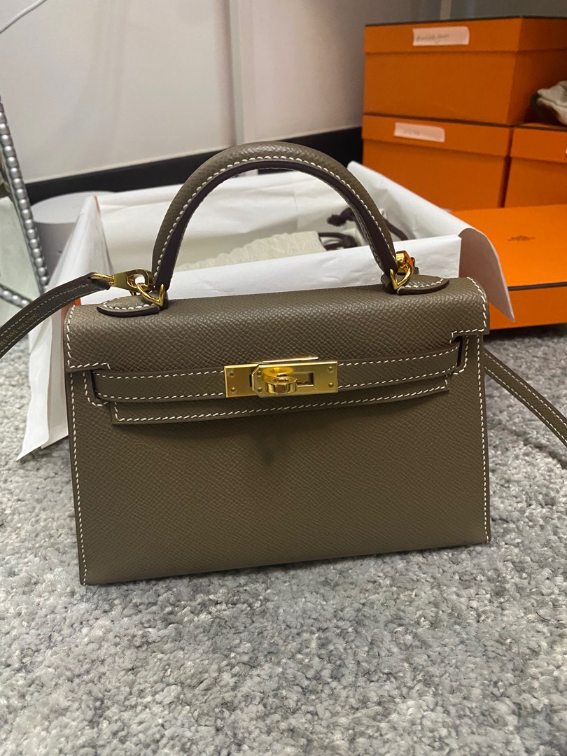 Full set Kelly20 Etoupe GHW, Luxury, Bags & Wallets on Carousell