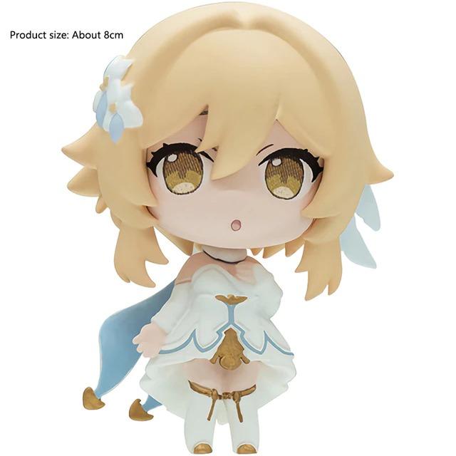 Genshin Impact Pymon HuTao Diluc Ragnvindr Amber Anime Action Figure ...
