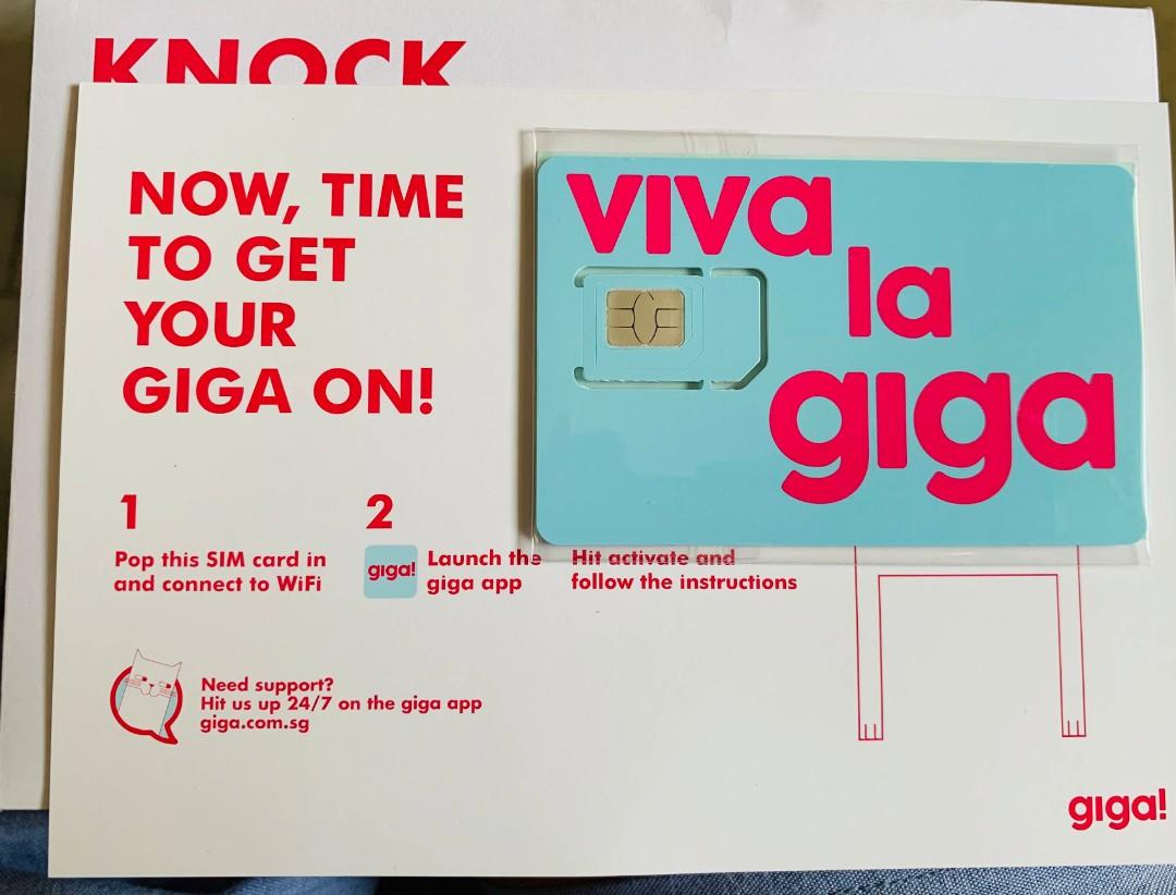 Giga! SIM Registered Card, Mobile Phones & Gadgets, Mobile & Gadget ...