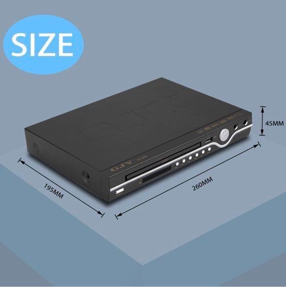 GJY DVD Player,Built-in PAL/NTSC System, DVD Player with HDMI&AV Cable ...
