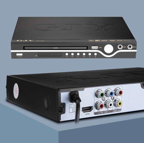 GJY DVD Player,Built-in PAL/NTSC System, DVD Player with HDMI&AV Cable ...