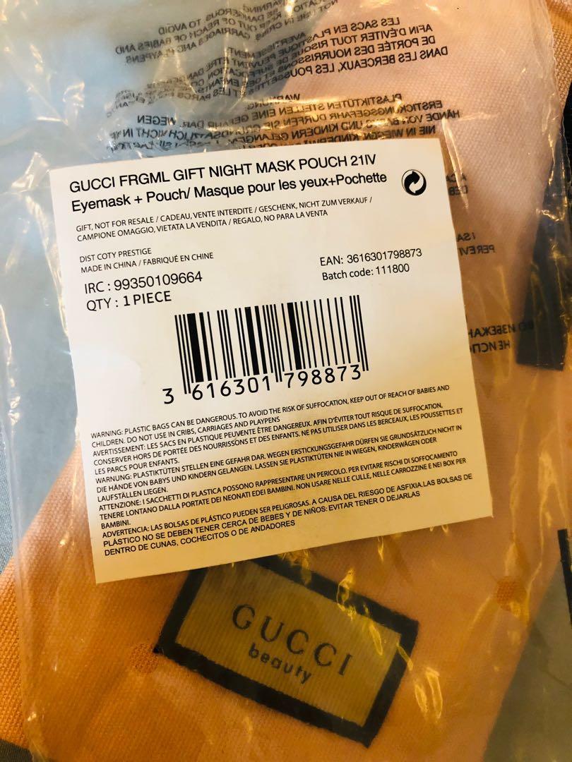 Gucci sleeping fabric mask, Women's Fashion, Watches & Accessories ...