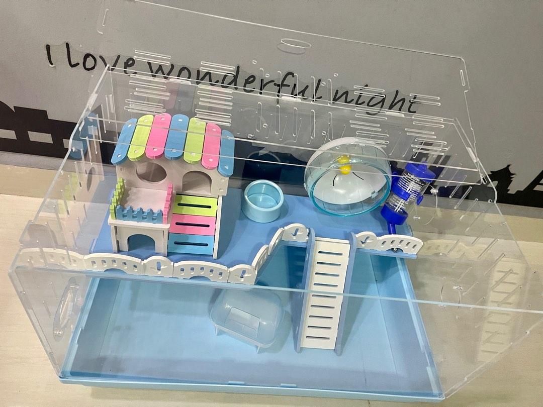 Hamster Acrylic Cage Full Set, Pet Supplies, Homes & Other Pet ...