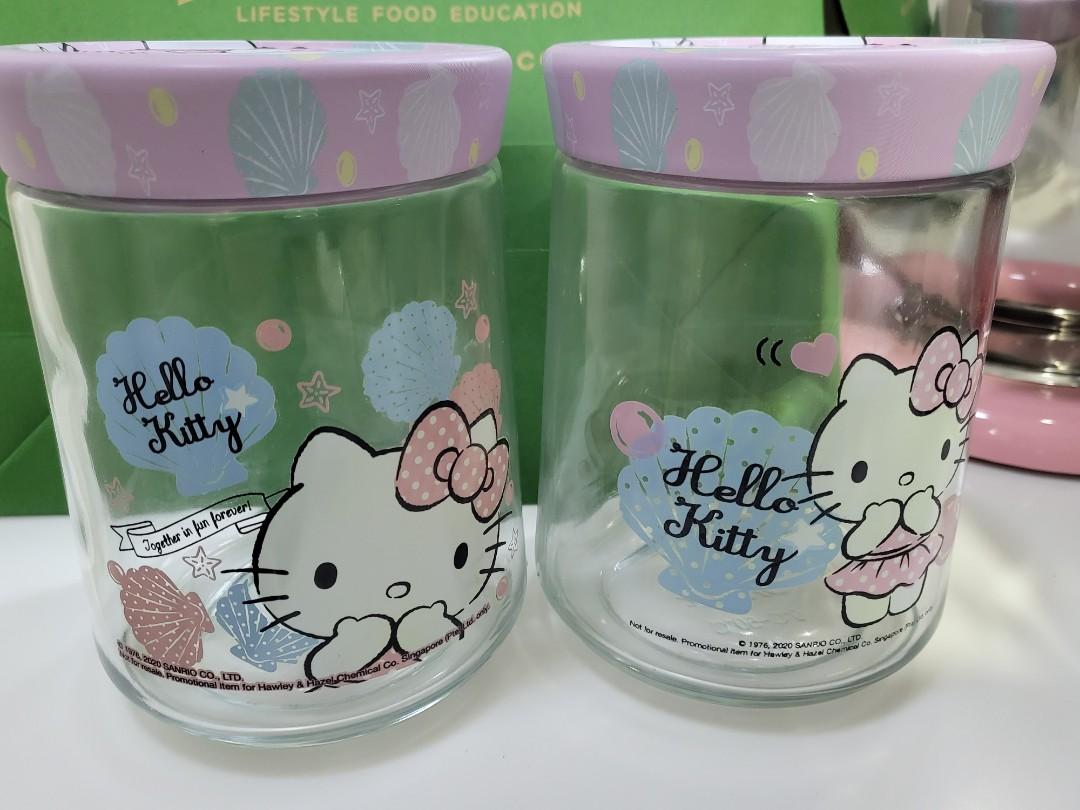 Hello Kitty glass container brand new, Furniture & Home Living ...