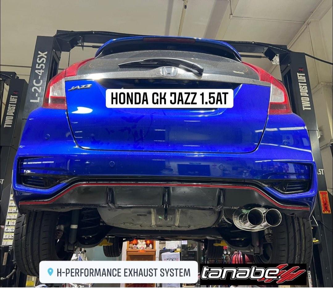 Honda GK Jazz 1.5AT ( Upgrade Tanabe Rear Exhaust System ), Car ...