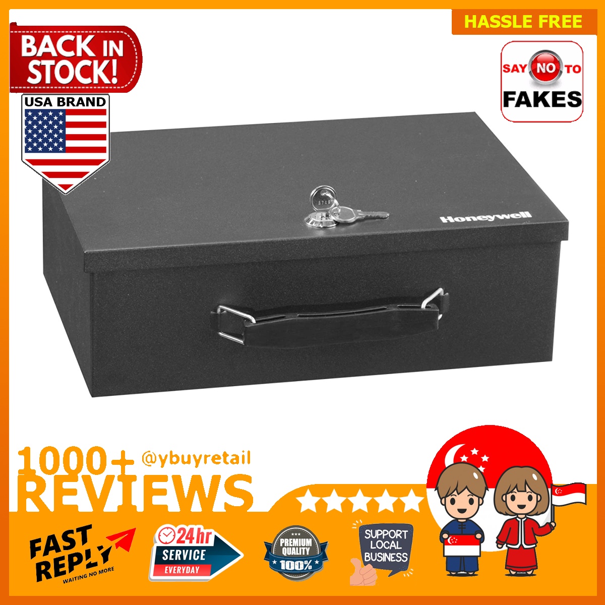 Honeywell Safes & Door Locks - 6104 Fire Resistant Steel Security Safe ...