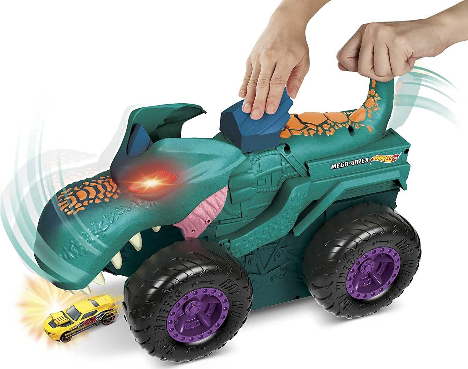 Hot Wheels Monster Trucks Car Chompin' Mega Wrex Giant 1:64 Die-Cast ...