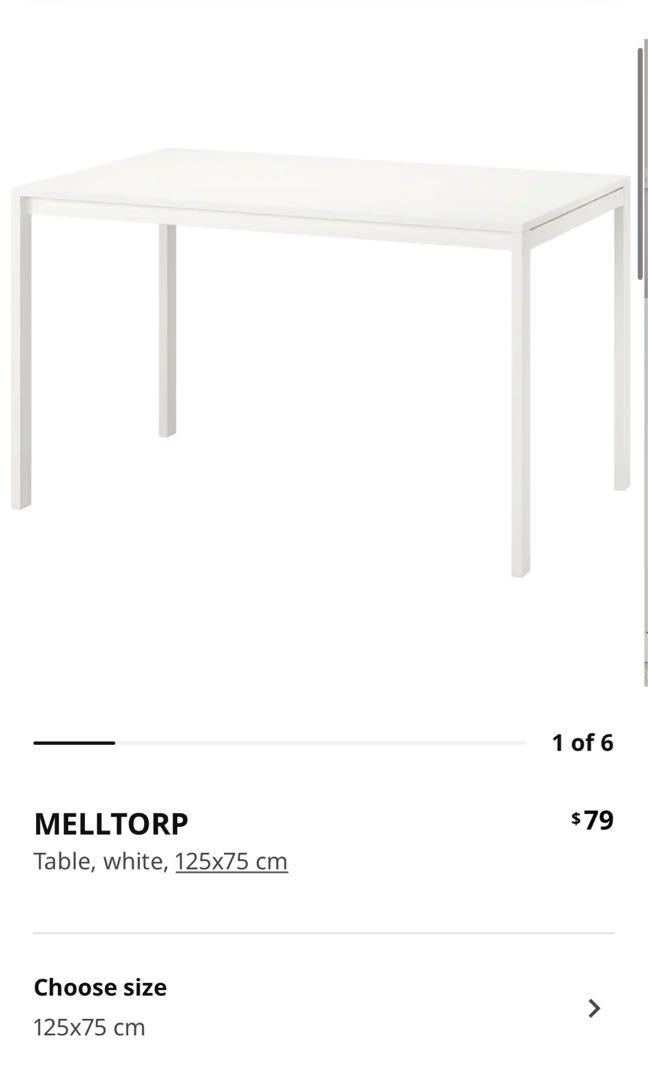 IKEA melltorp table, Furniture & Home Living, Furniture, Tables & Sets ...