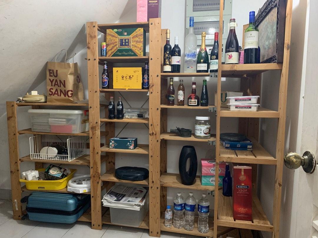 IKEA Huge Storage multi - columns (4) & tiers shelves ( L - Shaped ...