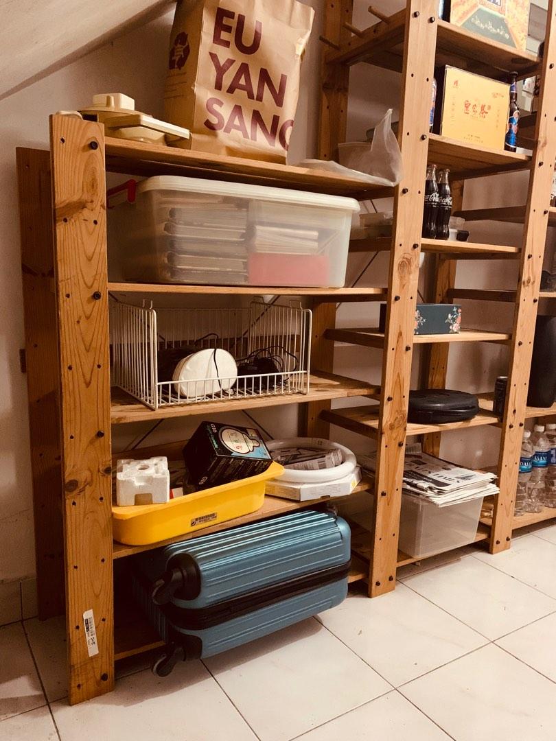 IKEA Huge Storage multi - columns (4) & tiers shelves ( L - Shaped ...