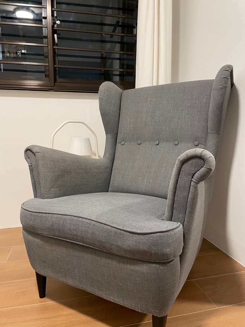IKEA Strandmon Arm Chair, Furniture & Home Living, Furniture, Chairs on ...