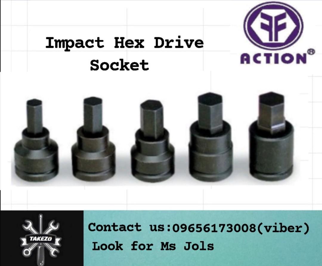 Impact Hex Drive Socket, Commercial & Industrial, Construction Tools ...
