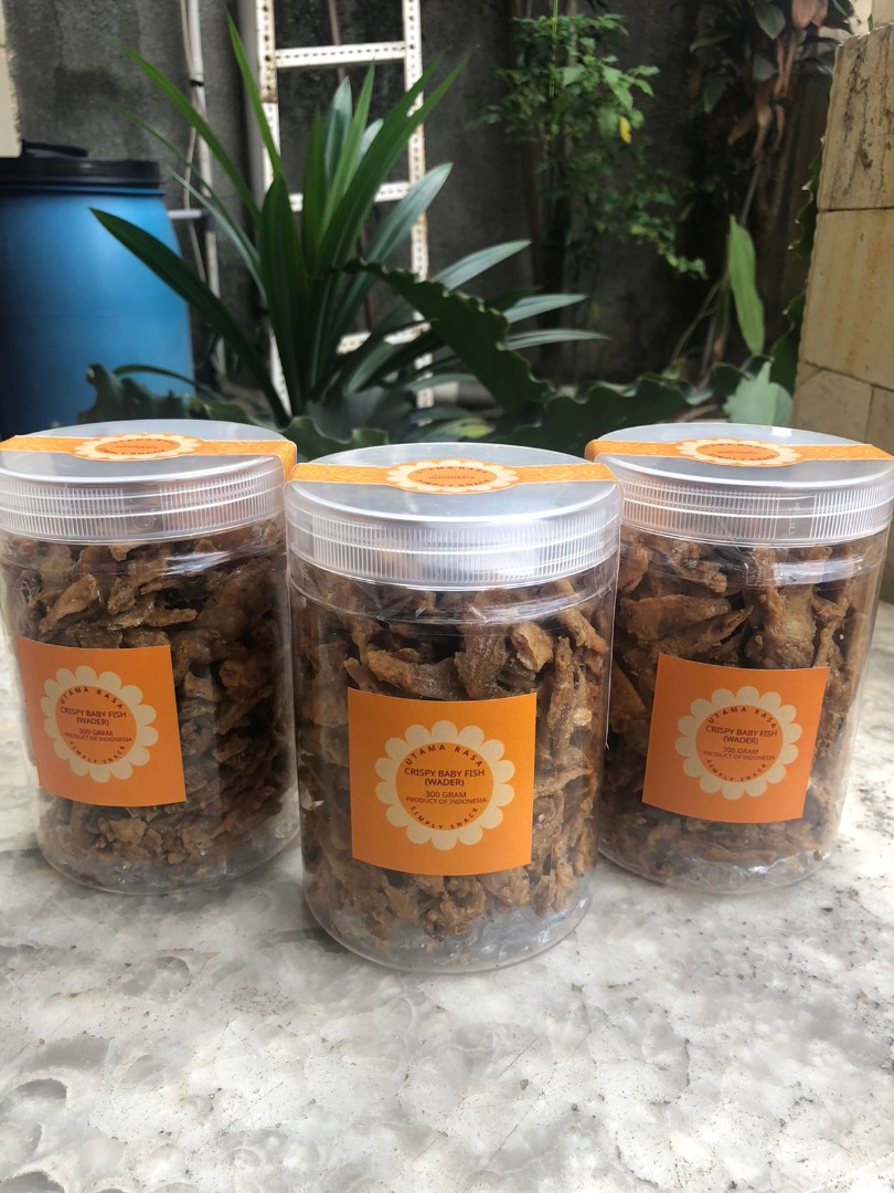 INDONESIAN SNACKS 300 GRAM CRISPY BABY FISH WADER, Food & Drinks, Local ...