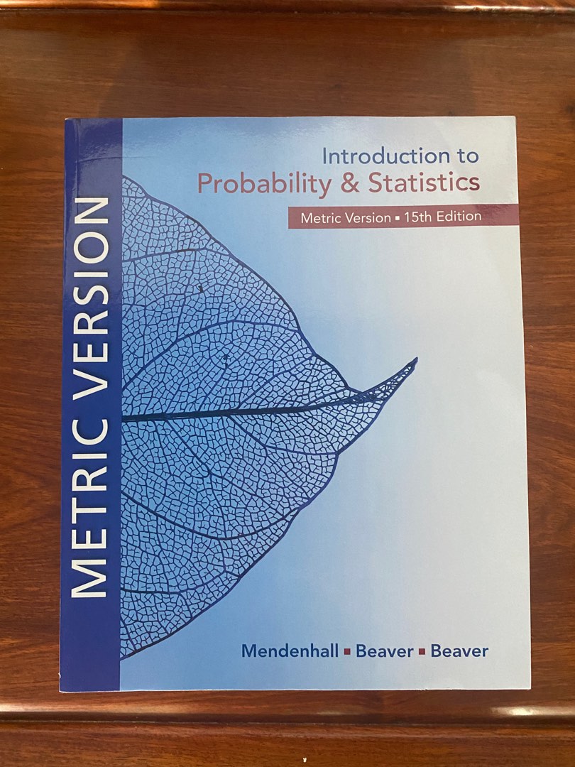 Introduction to Probability and Statistics Metric Version Textbook, Hobbies & Toys, Books ...