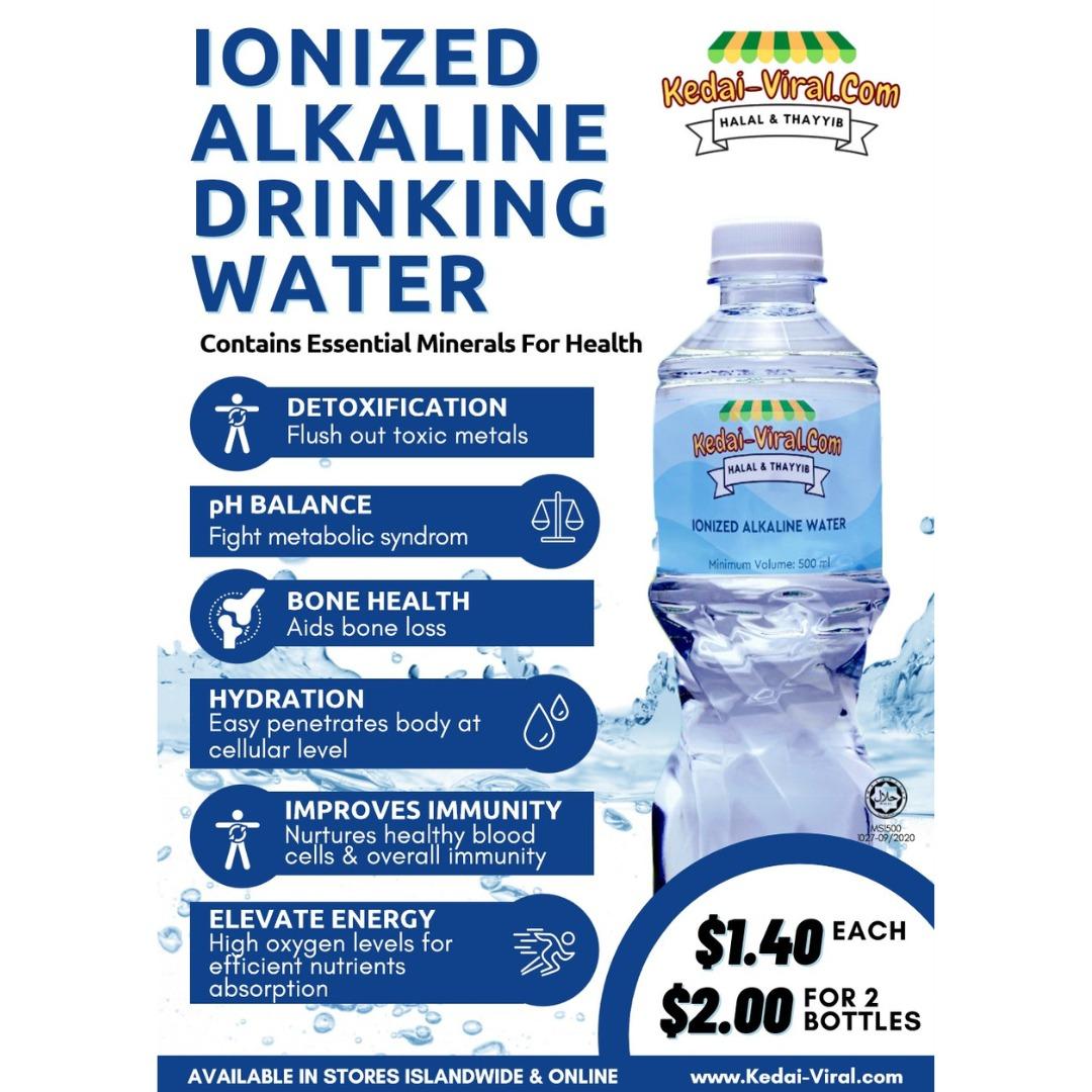 Ionized Alkaline Drinking Water 500ml, Food & Drinks, Beverages on ...
