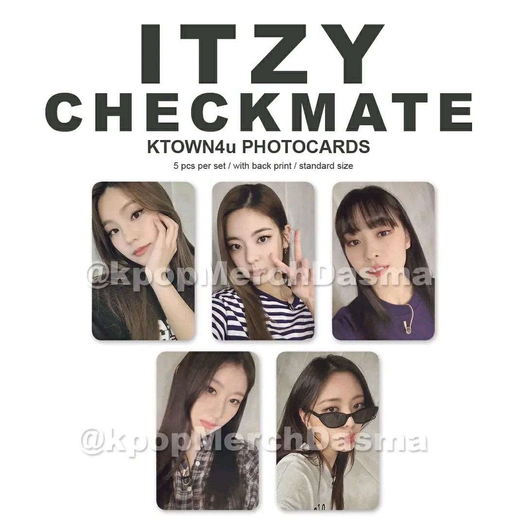 ITZY Checkmate Ktown4u photocards, Hobbies & Toys, Memorabilia ...