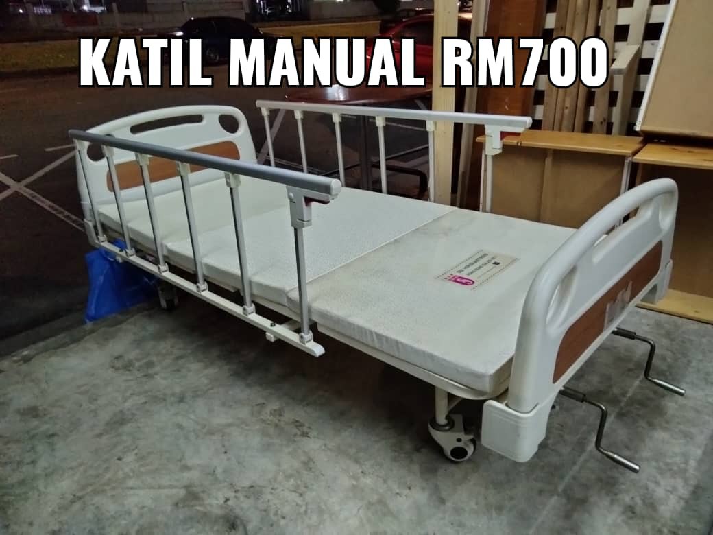 Katil hospital manual, Furniture & Home Living, Furniture, Bed Frames ...