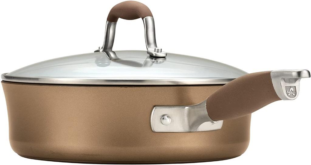 [KM1] Anolon 11-Piece Hard Anodized Aluminum Cookware Set, Bronze 1.5 ...