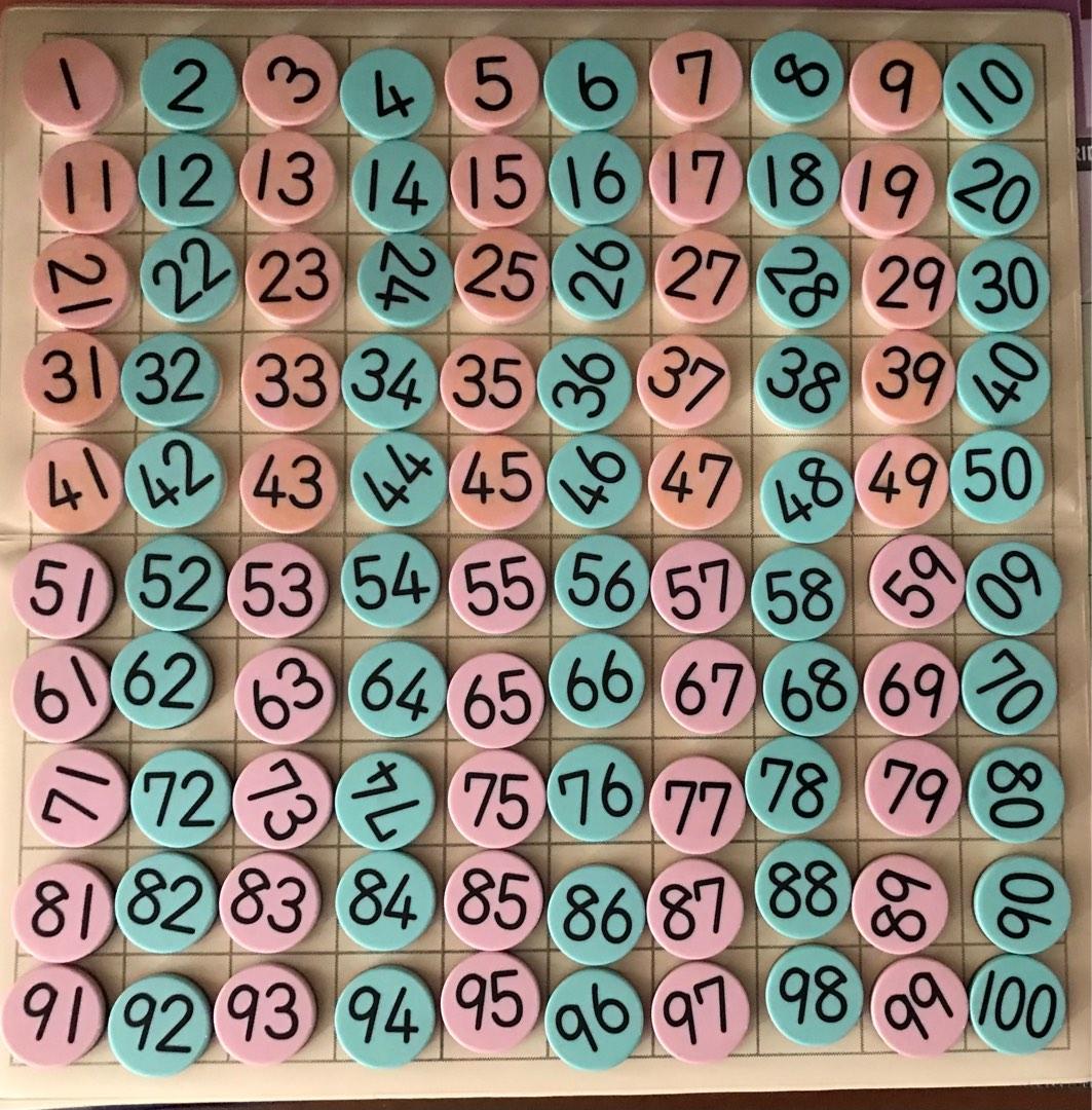 Kumon Toy 1-100 magnetic number board, Hobbies & Toys, Toys & Games on ...