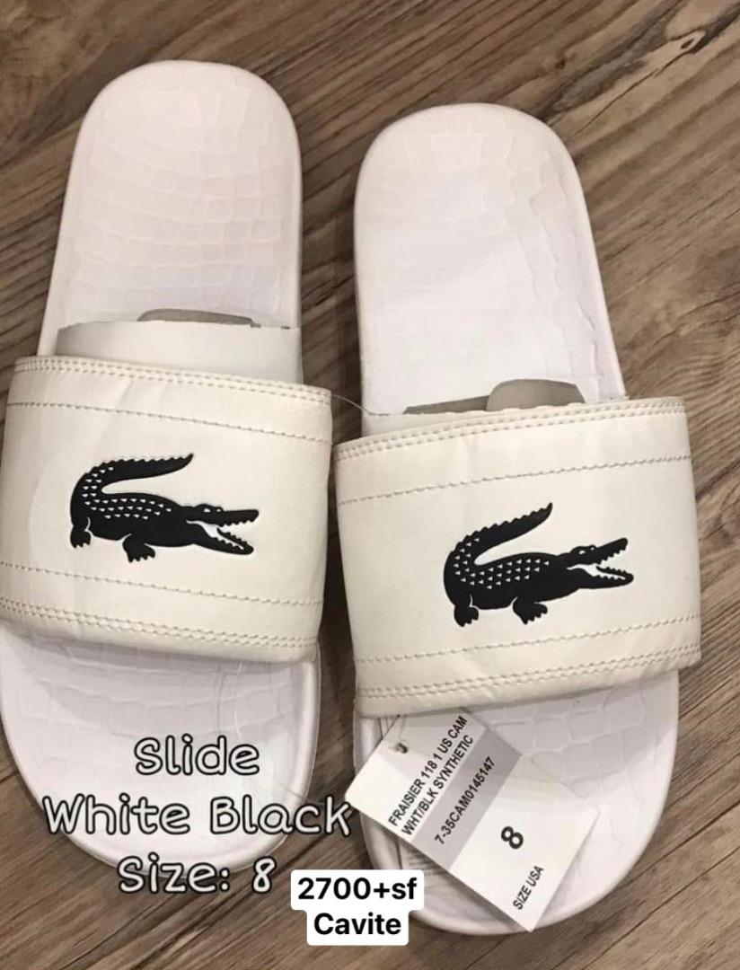 Lacoste slides, Men's Fashion, Footwear, Slippers & Slides on Carousell