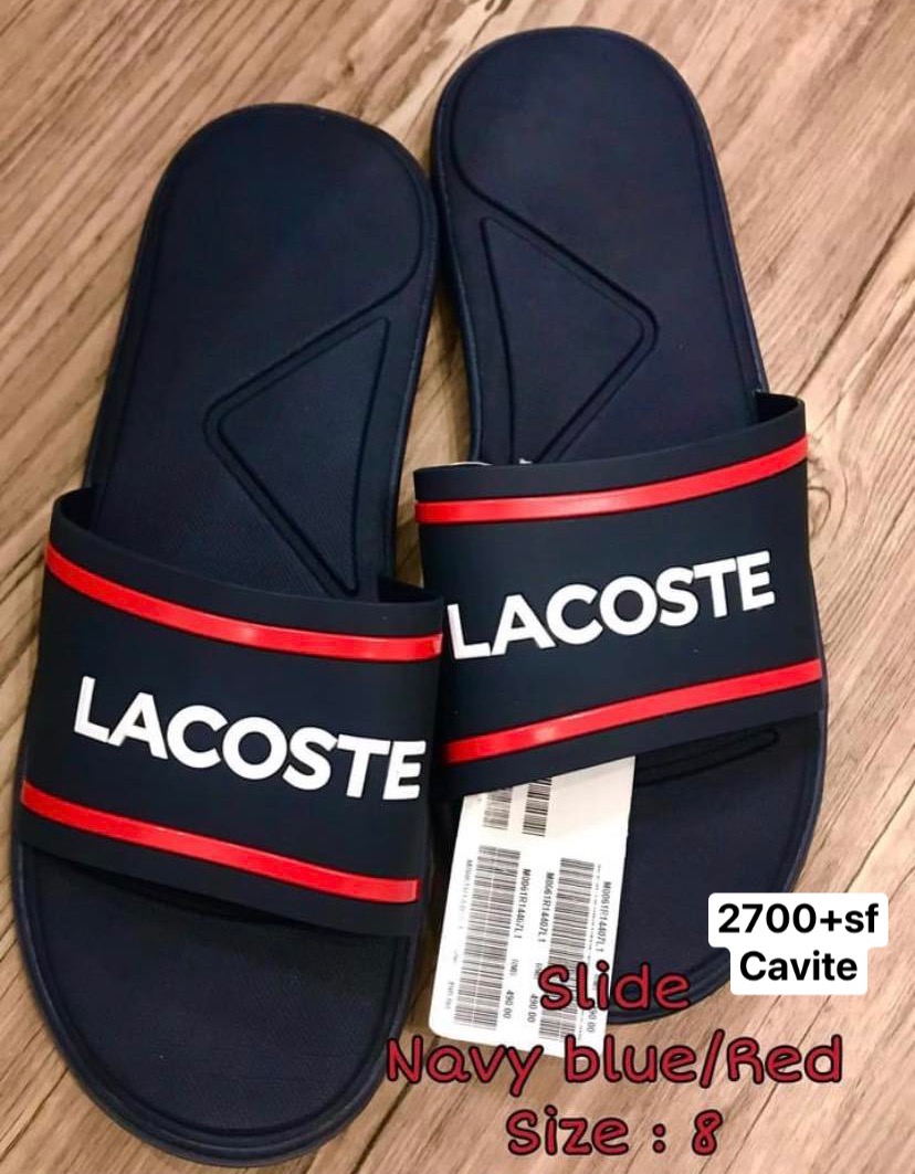 Lacoste slides, Men's Fashion, Footwear, Slippers & Slides on Carousell