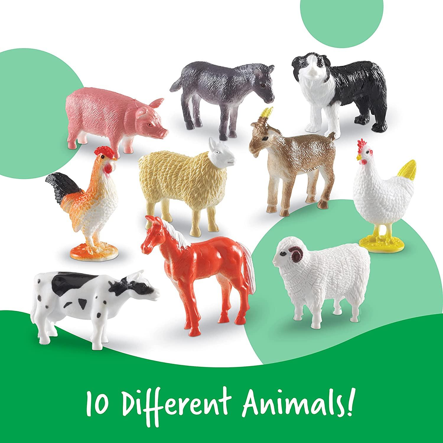 Learning Resources Farm Animal Counters Set (60 Piece), Hobbies & Toys ...