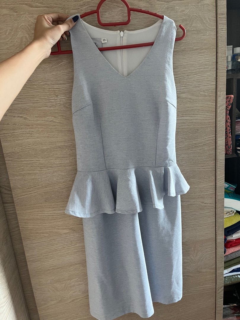 The Stage Walk blue office dress, Women's Fashion, Dresses & Sets ...