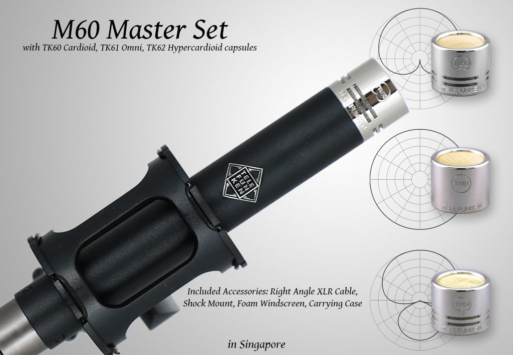 M60 Master Set Small diaphragm condenser with modular mic capsules and ...