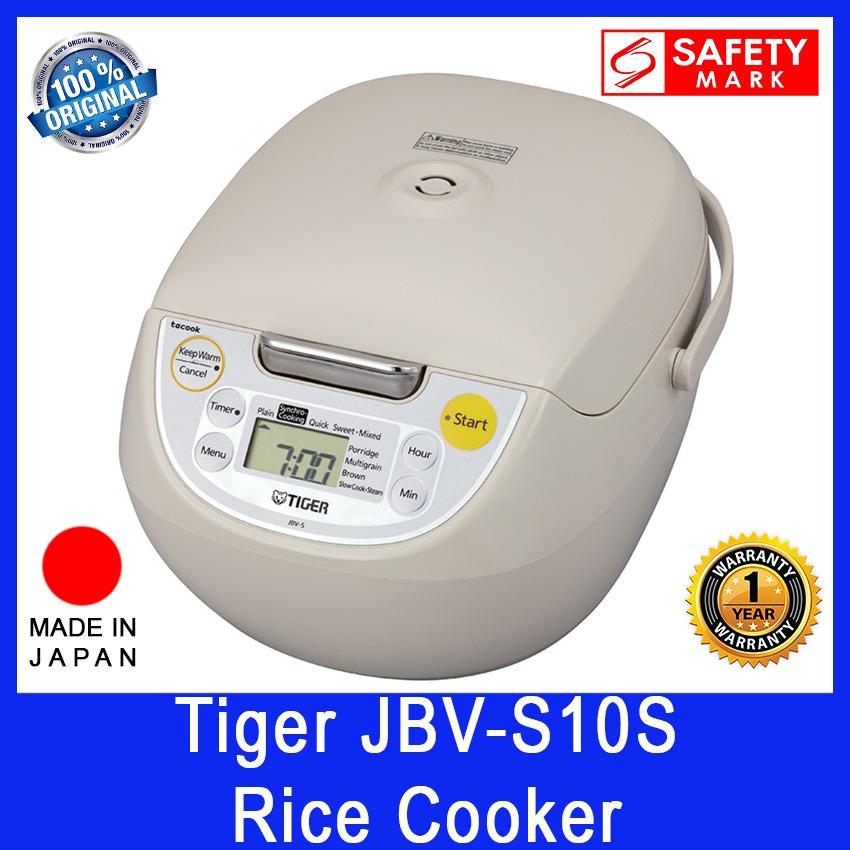 (MADE IN JAPAN) Tiger JBV-S10S Rice Cooker. 1 Litre Capacity. Digital ...