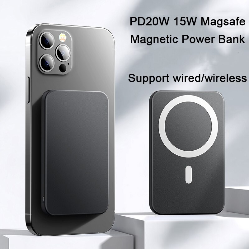 Magsafe Powerbank Battery Pack Power Bank 15W Magnetic Wireless Fast ...