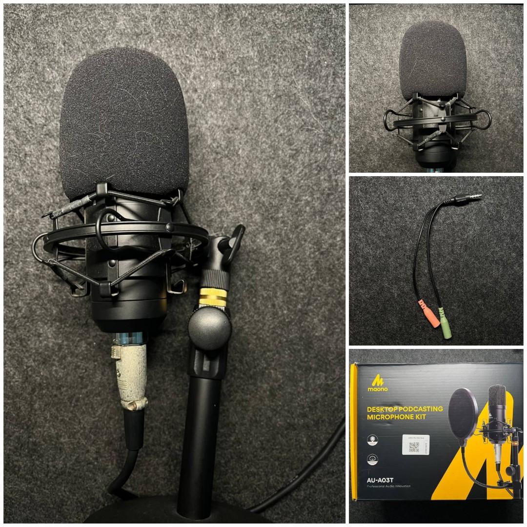 Maono AU-A03T Condenser Microphone, Audio, Microphones on Carousell