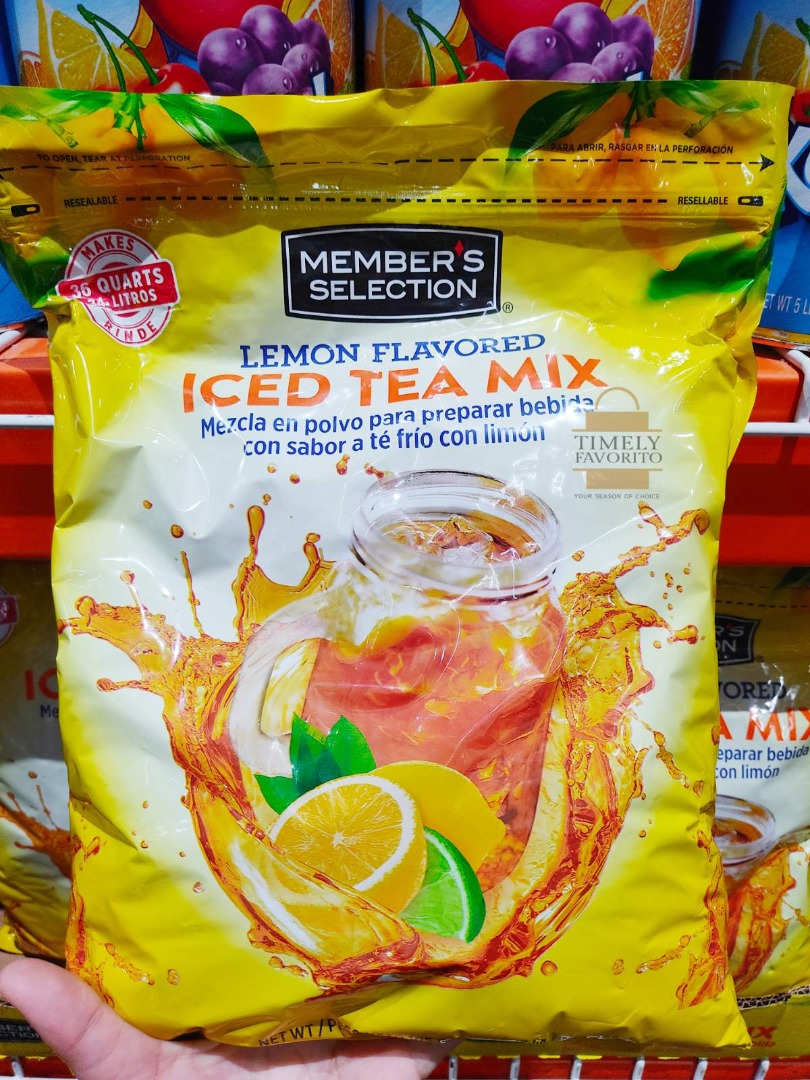 Member's Selection Iced Tea and Lemon Flavored Mix 3kg, Food & Drinks ...
