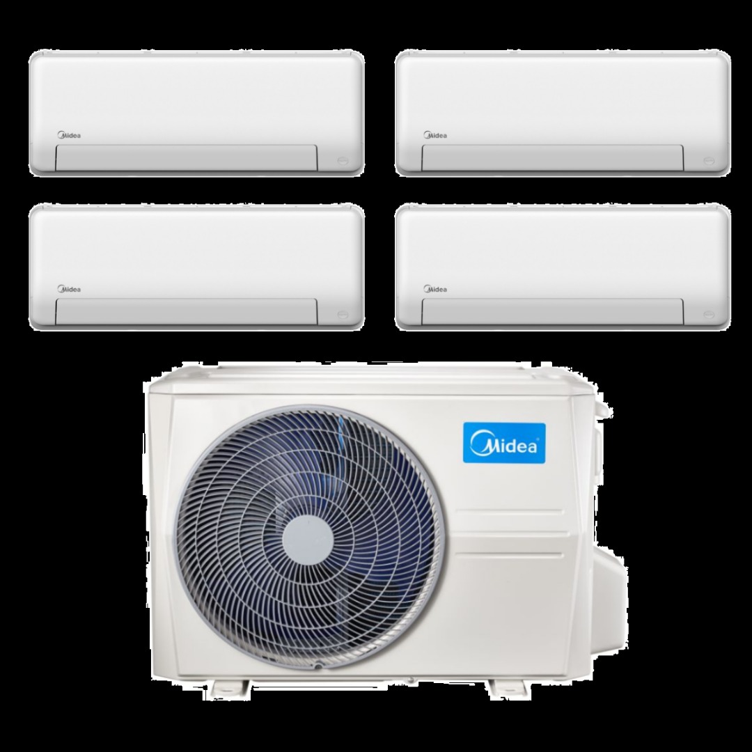 MIDEA SYSTEM 4 AIRCON-W/WIFI MAE-4M28D/4XMSEID-09 fulling installation ...
