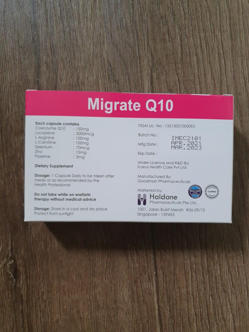 Migrate Q10, Health & Nutrition, Health Supplements, Vitamins ...