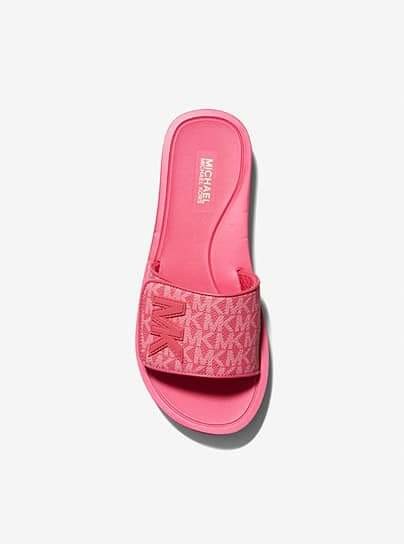 MK Logo Platform Slide Sandal- US 6 Pre-order, Women's Fashion ...
