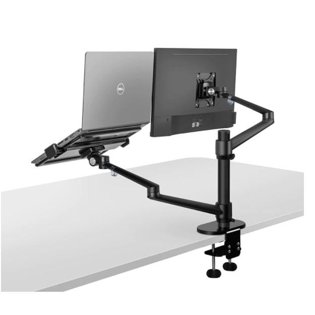 Monitor Desktop Dual Arms Aluminum Height Adjustable 17-32 inch Monitor ...