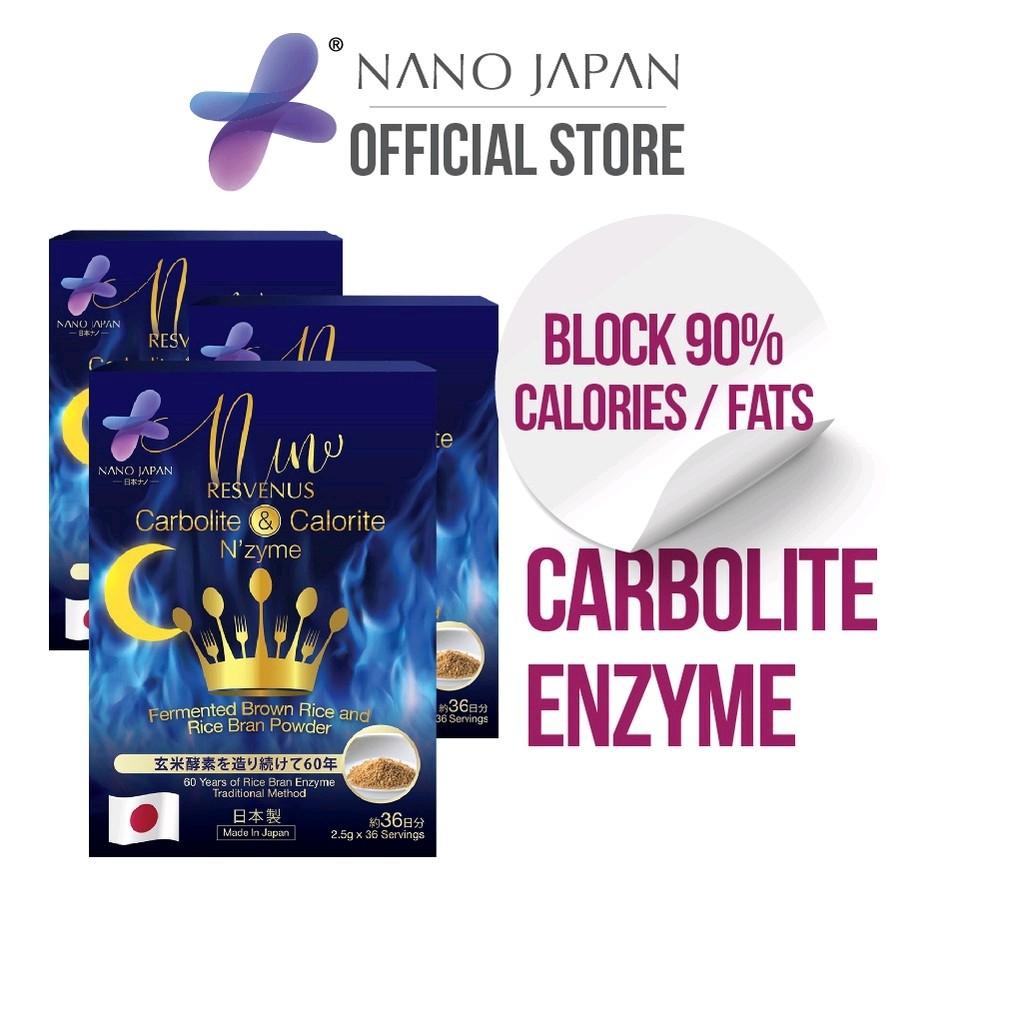 Nano Japan Carbolite Enzyme Carb Blocker from Brown Rice Enzymes! Safe ...
