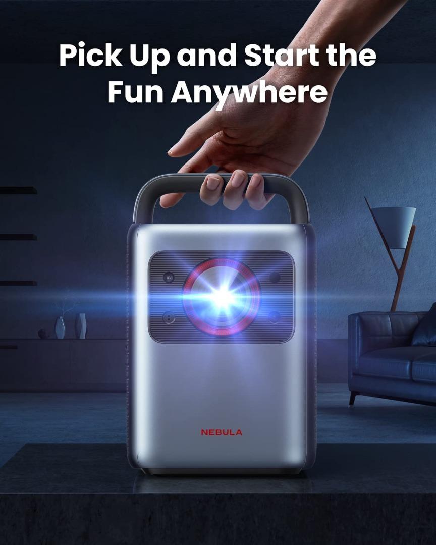 NEBULA by Anker Cosmos Laser 4K Projector, 2,400 ISO Lumens, Android TV ...