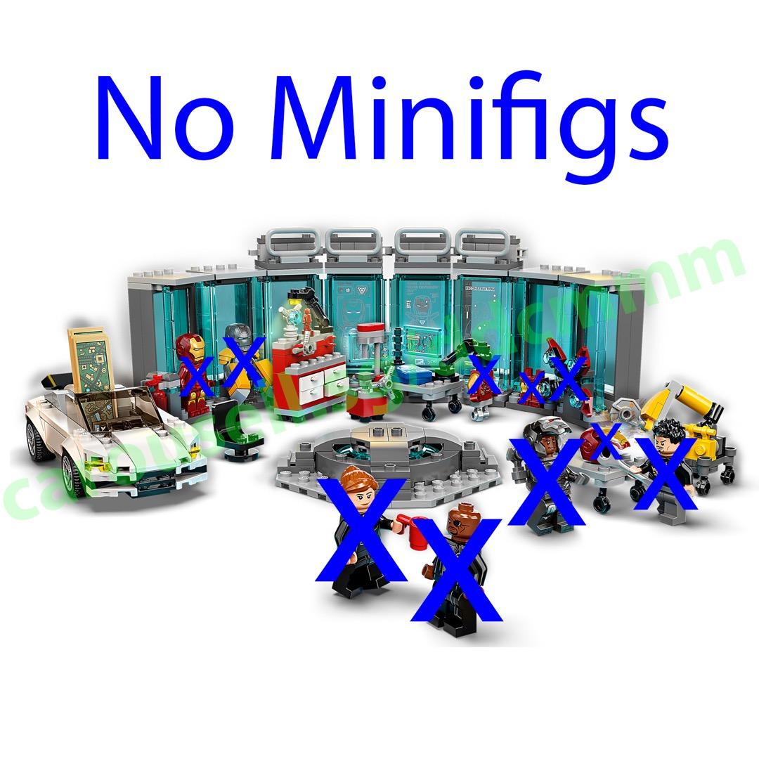 New Unassembled, Build Only, No Minifigures - LEGO Marvel 76216: Iron ...