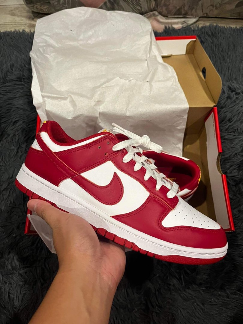 Nike Dunk Low Gym Red, Men's Fashion, Footwear, Sneakers on Carousell