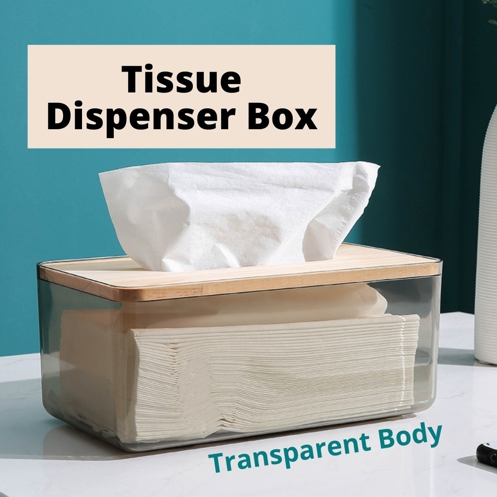 Nordic Acrylic Transparent Tissue Box Clear Tissue Box Crystal Tissue ...