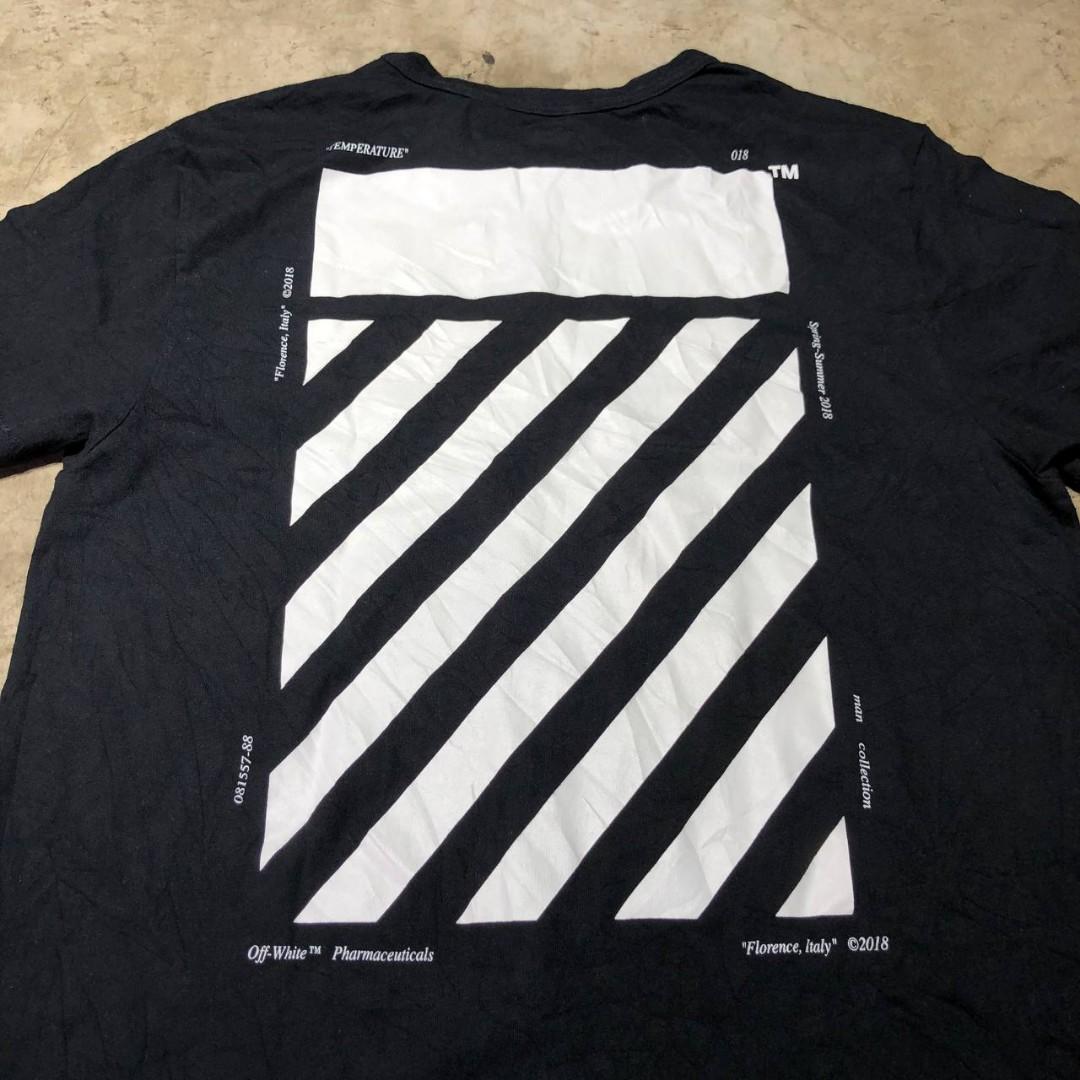 Off-White Diagonal Box Temperature Tee, Luxury, Apparel on Carousell