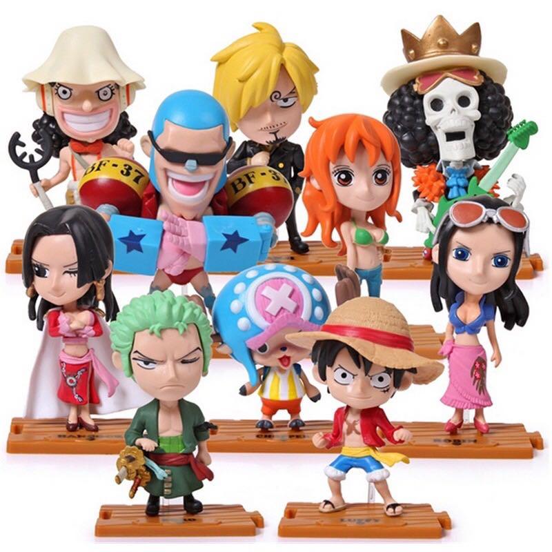 One Piece Luffy anime figures t Sanji Franky Nami Brooks Chopper Figure ...