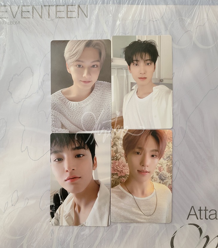 Onhand Seventeen SVT Attacca Op 1 photocard pc layered card postcard folding card jun wonwoo ...