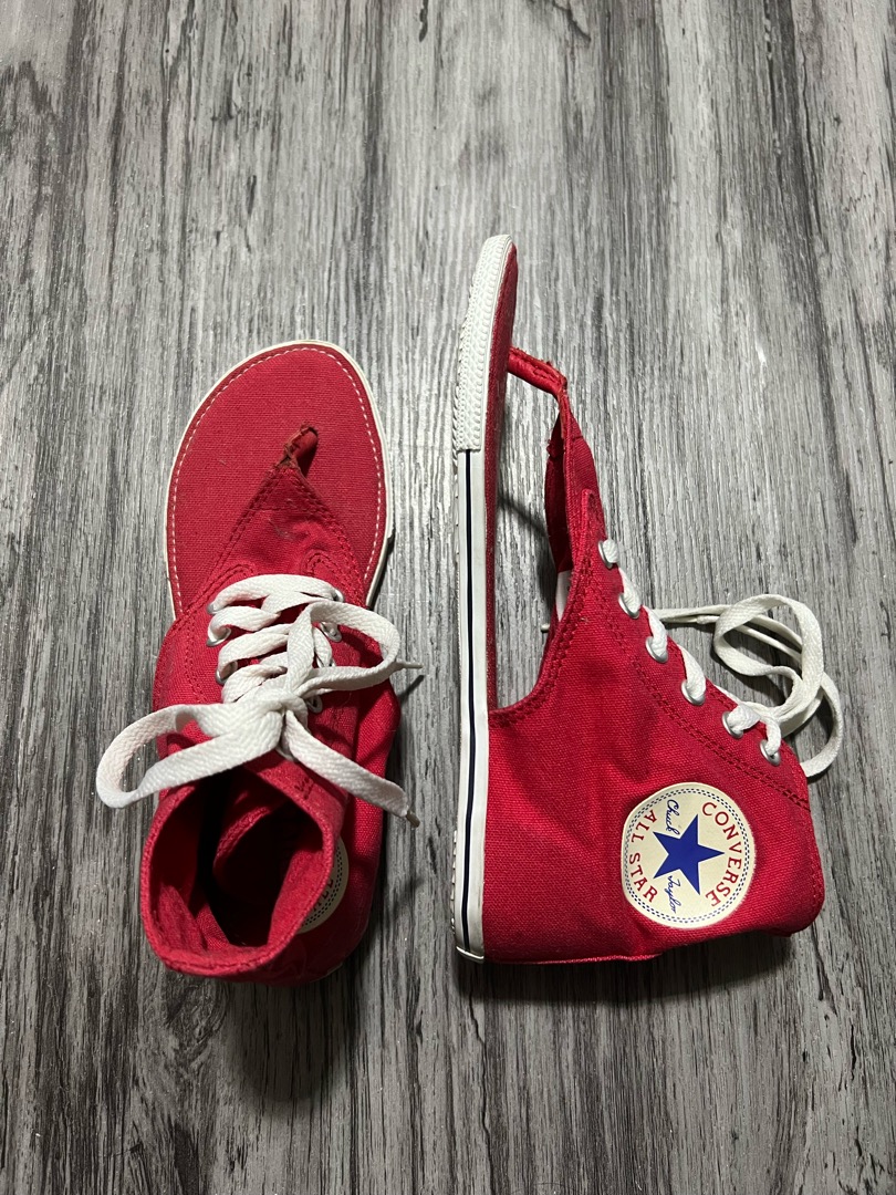 ORIGINAL RED CONVERSE ROMAN SANDALS ALL STAR, Women's Fashion, Footwear ...