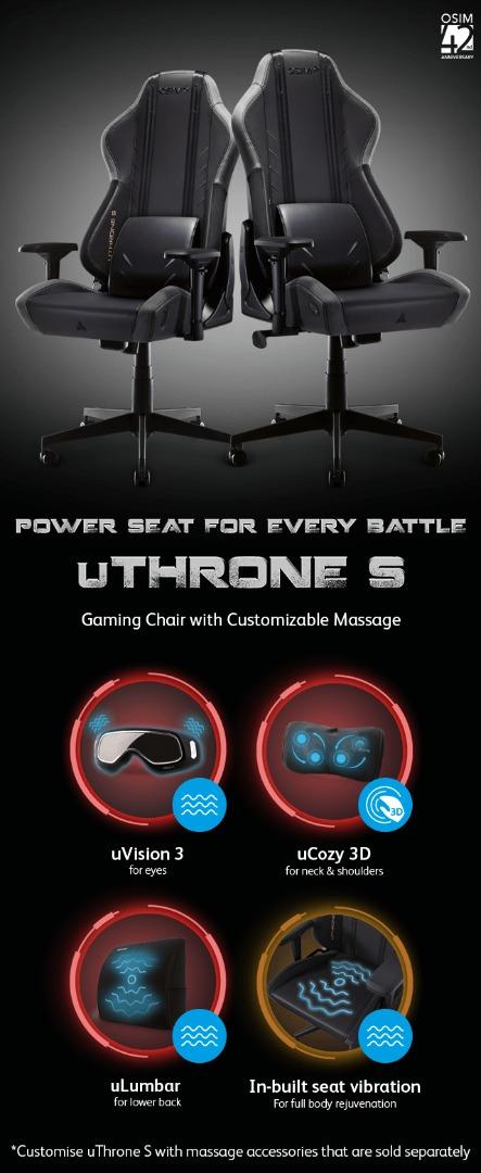 Osim uThrone S Gaming Chair with Customizable Massage with Free ...