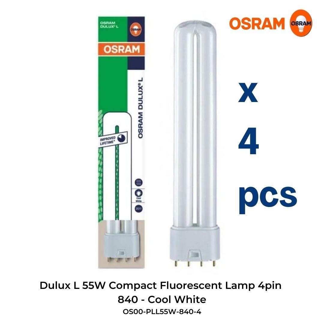 Osram Fluorescent Lamp Bulb Dulux L 55W 840 2G11 Lumilux 4000K Cool White, Furniture & Home ...
