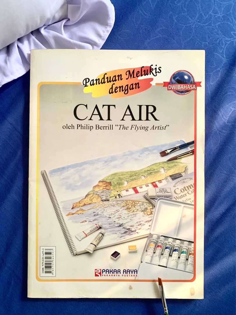 Panduan Melukis dengan Cat Air Bilingual preloved, Buku & Alat Tulis ...