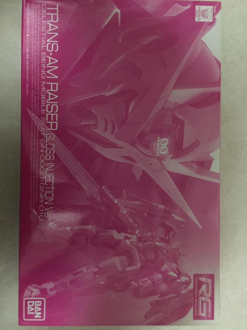PB RG 1:144 trans-am raiser (gloss injection ver), 興趣及遊戲, 玩具 & 遊戲類 on Carousell